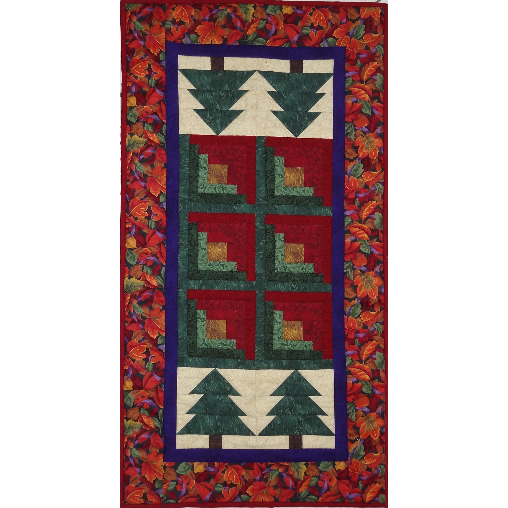 Log Cabin in the Pines Table Runner MF-201e - Downloadable Pattern ...