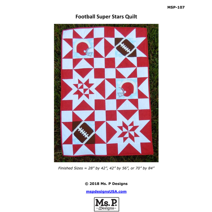 Football Superstars Quilt MSP-107e - Downloadable Pattern – QuiltWoman.com