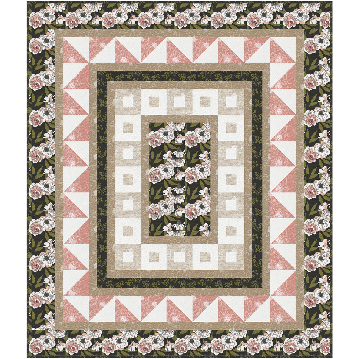Framed Flora Quilt NH-2428e - Downloadable Pattern – QuiltWoman.com