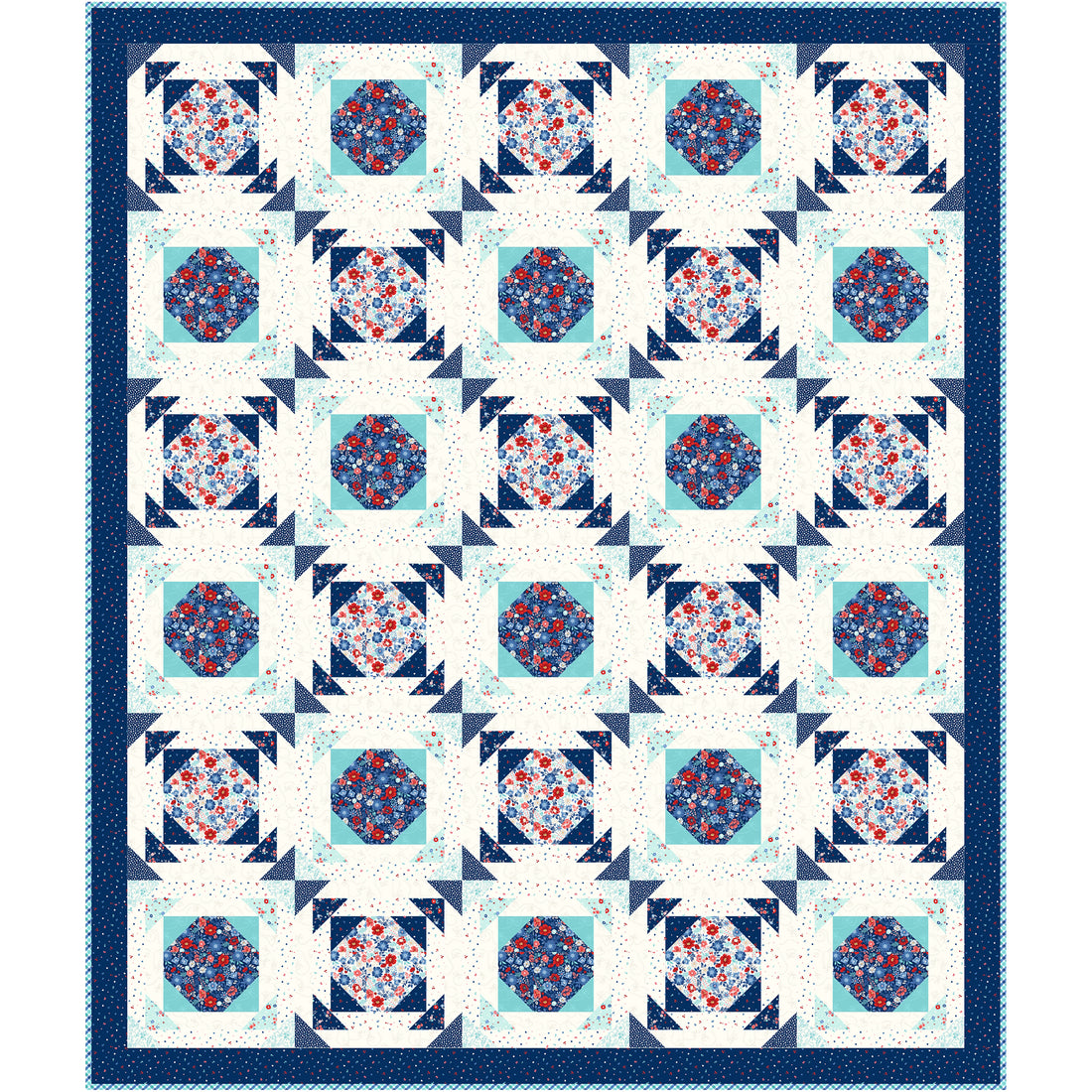 Star Spangled Quilt Pattern NH-2449e - Downloadable Pattern ...