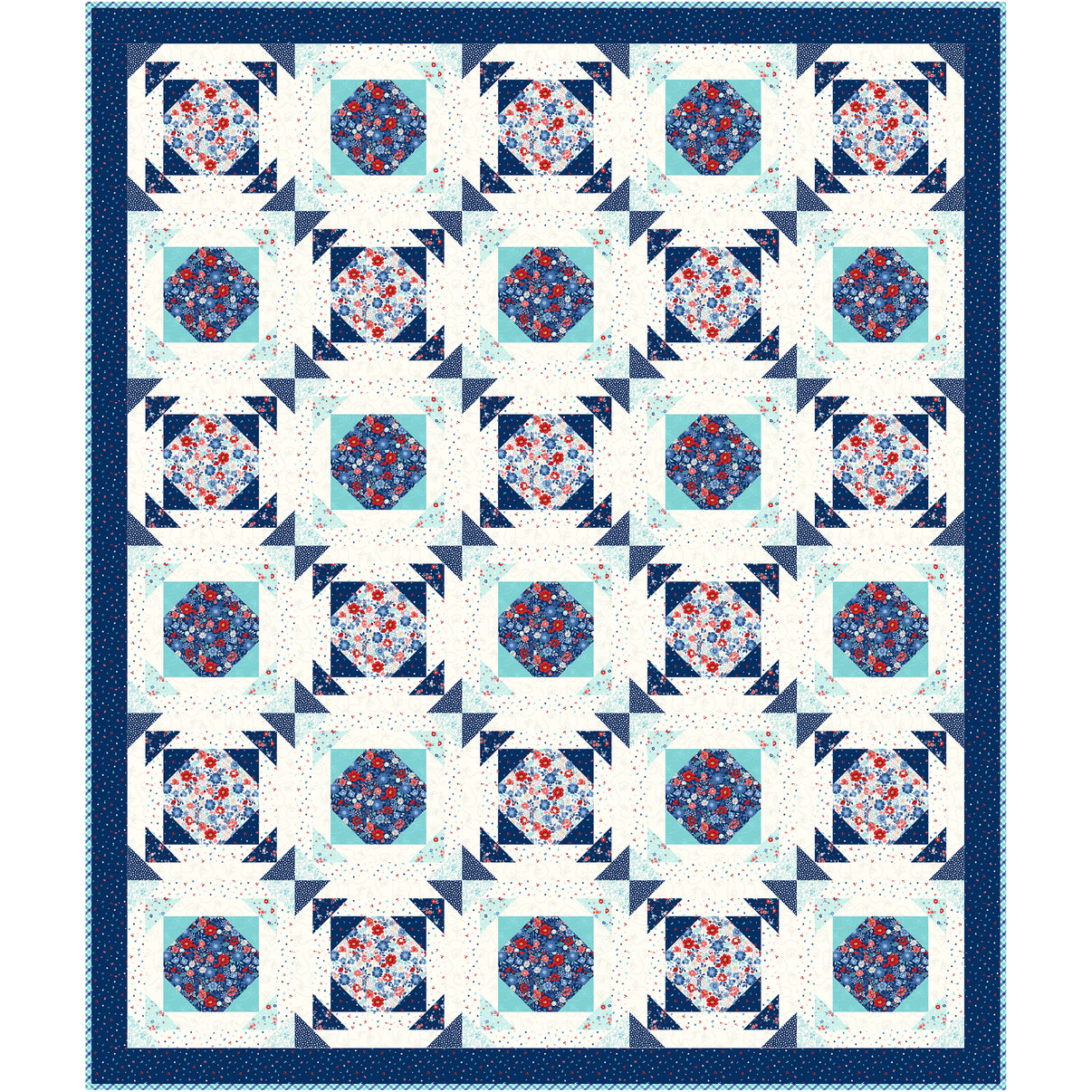 Star Spangled Quilt Pattern NH-2449e - Downloadable Pattern ...