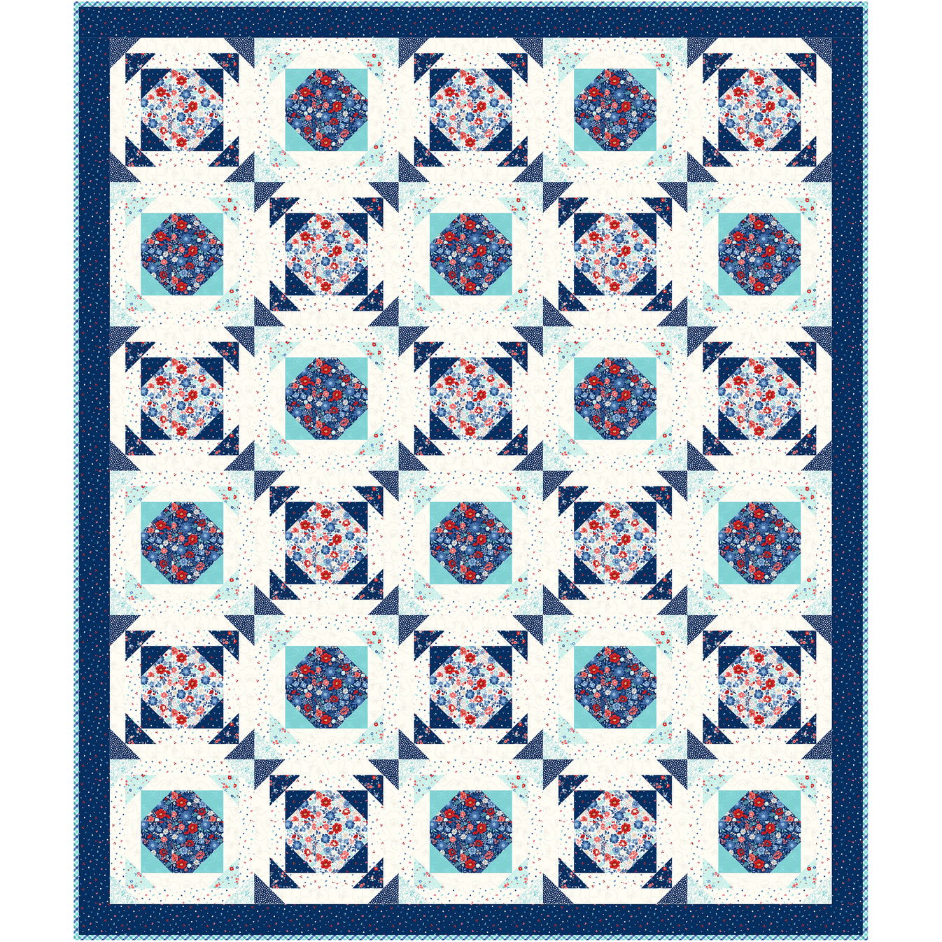 Star Spangled Quilt Pattern NH-2449e - Downloadable Pattern ...