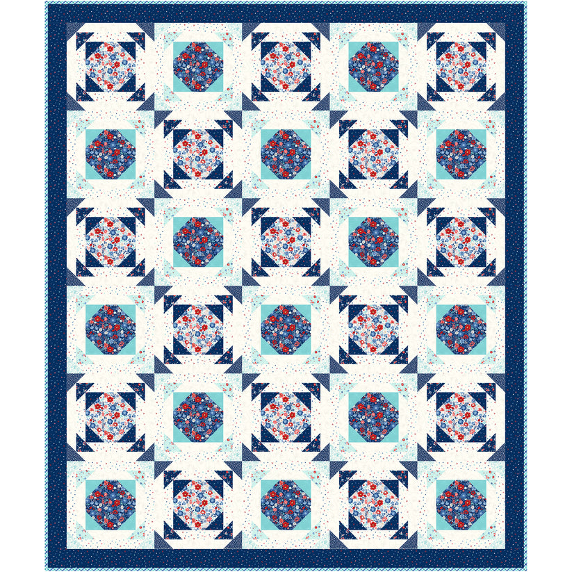 Star Spangled Quilt Pattern NH-2449e - Downloadable Pattern ...