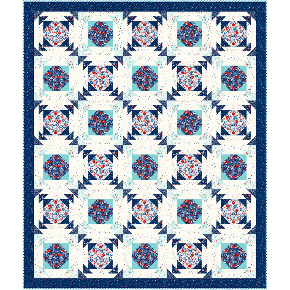 Star Spangled Quilt Pattern NH-2449e - Downloadable Pattern ...