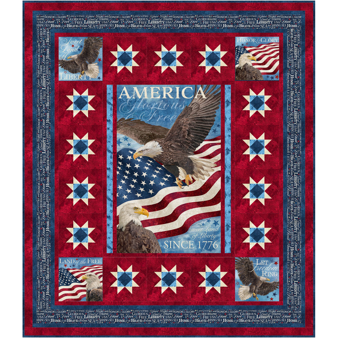 Glorious & Free Quilt NH-3459e - Downloadable Pattern – QuiltWoman.com