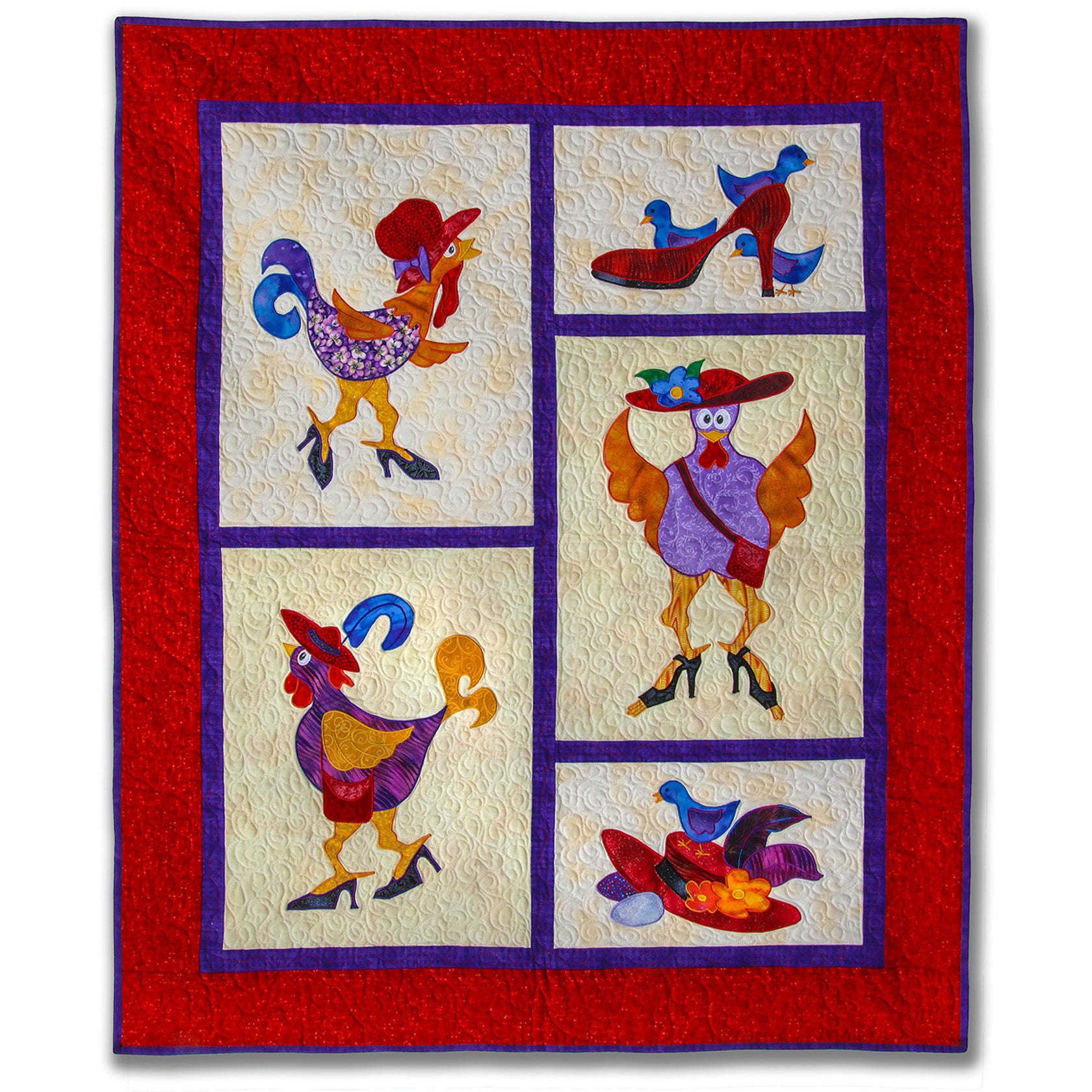 Hens on Heels Quilt NS-5e - Downloadable Pattern – QuiltWoman.com
