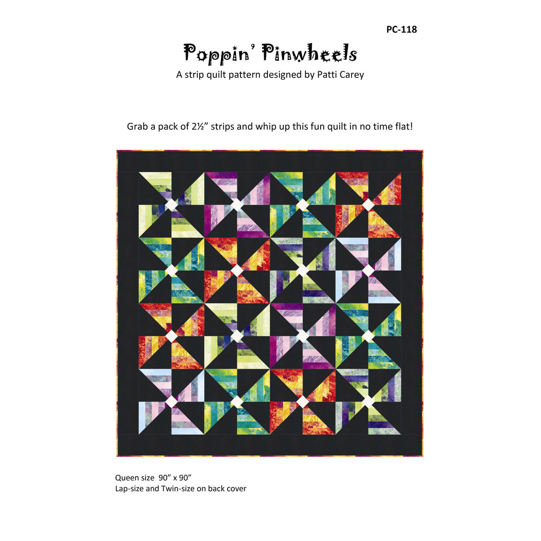 Poppin' Pinwheels Quilt PC-118e - Downloadable Pattern – QuiltWoman.com