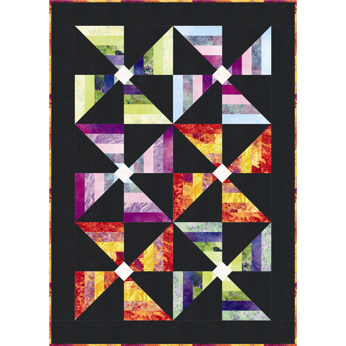 Poppin' Pinwheels Quilt PC-118e - Downloadable Pattern – QuiltWoman.com