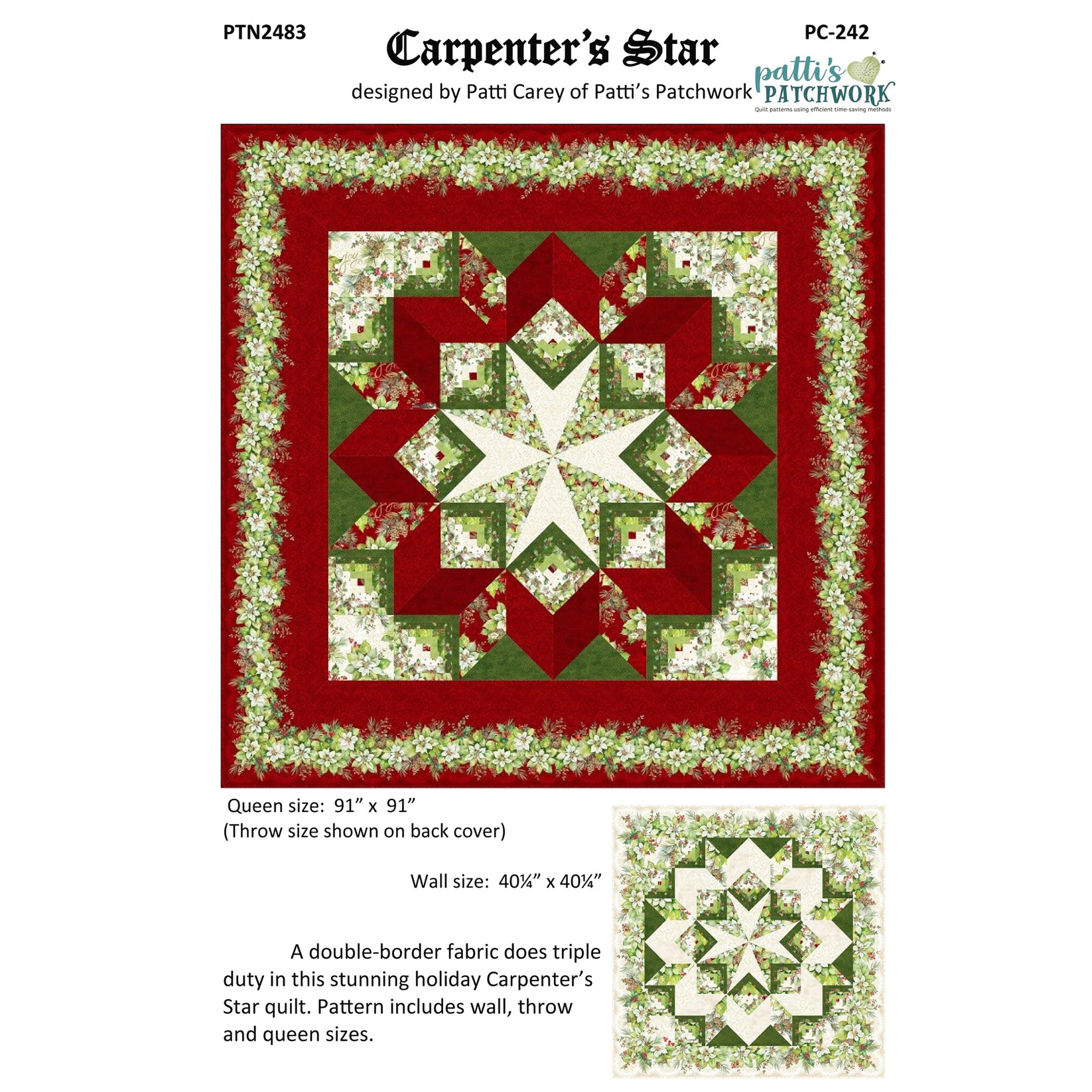 Carpenter's Star Quilt PC-242e - Downloadable Pattern – QuiltWoman.com