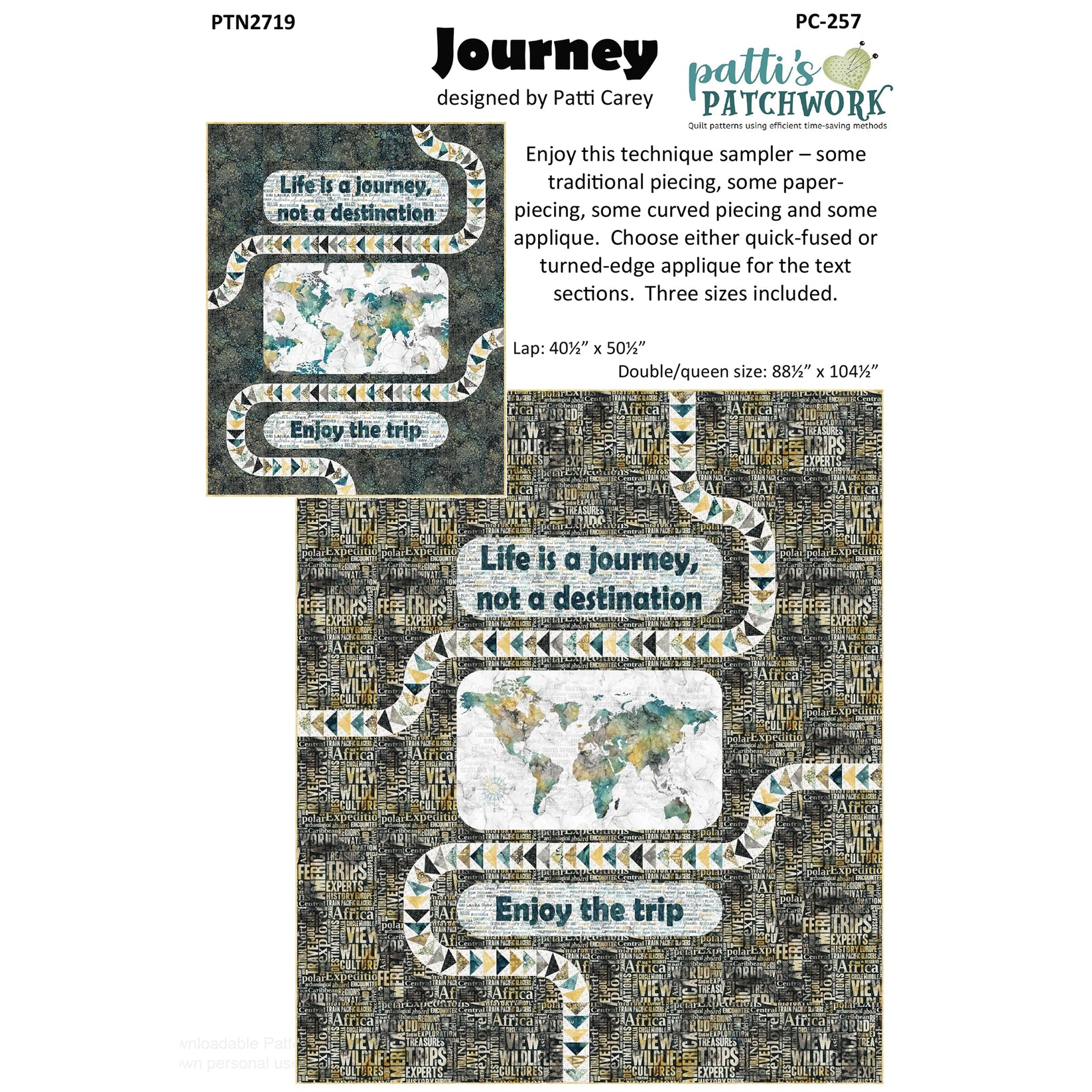 Journey Quilt PC-257e - Downloadable Pattern – QuiltWoman.com