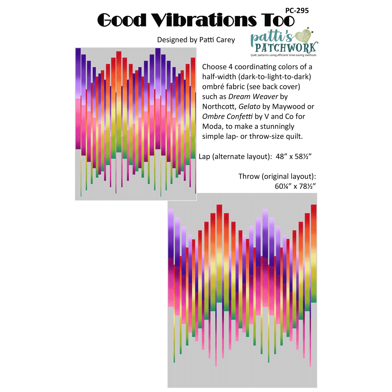 Good Vibrations Too Quilt PC-295e - Downloadable Pattern – QuiltWoman.com