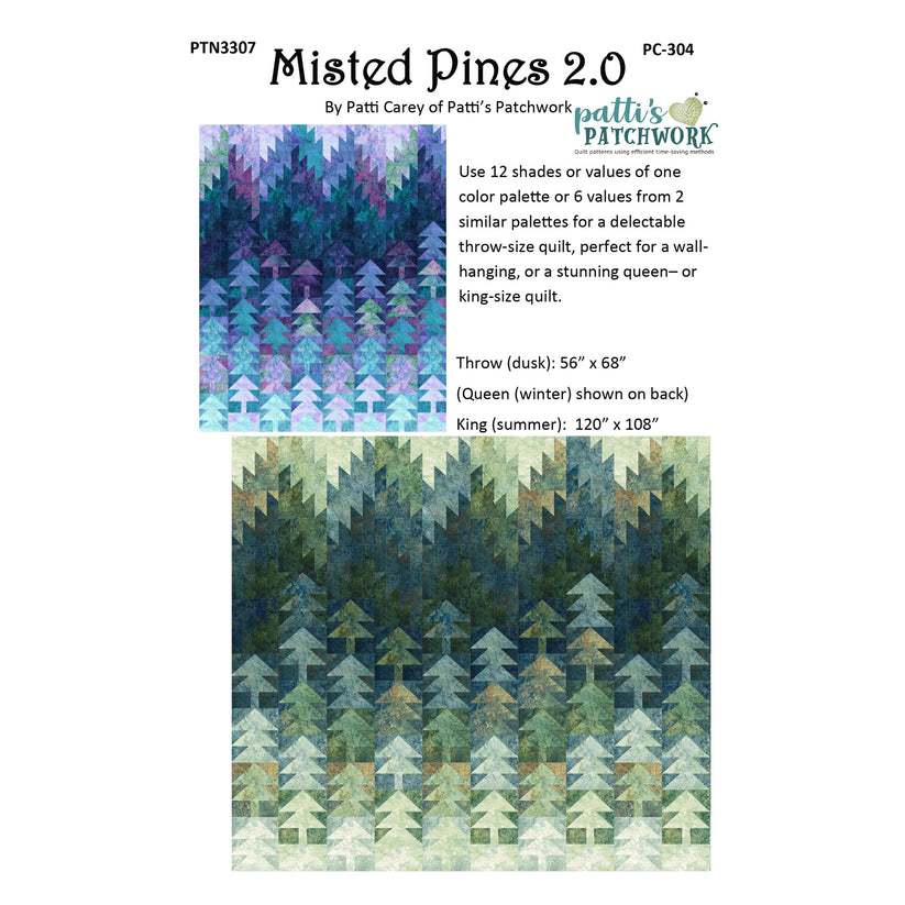 Misted Pines 2.0 Quilt PC-304e - Downloadable Pattern – QuiltWoman.com