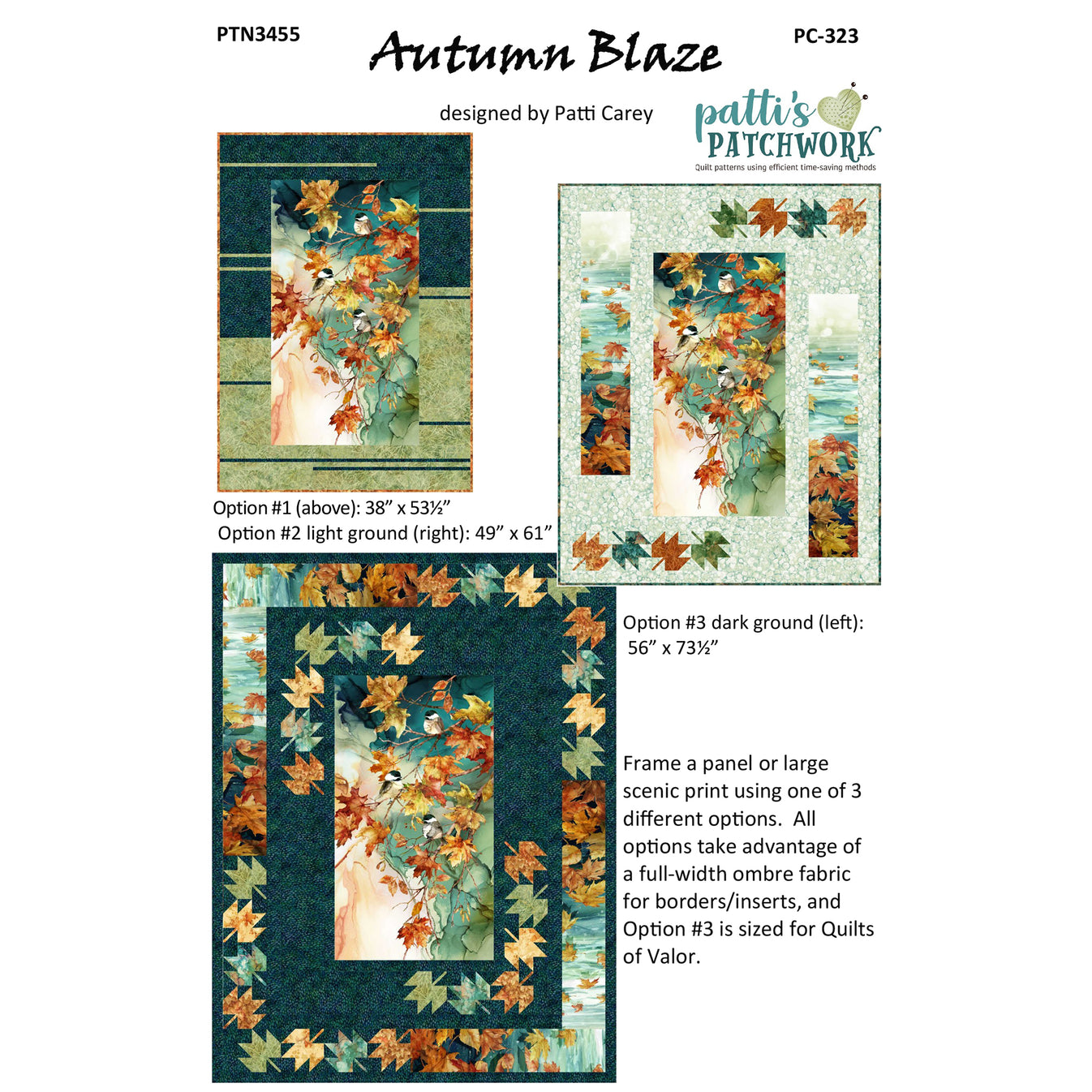 Autumn Blaze Quilt PC-323e - Downloadable Pattern – QuiltWoman.com