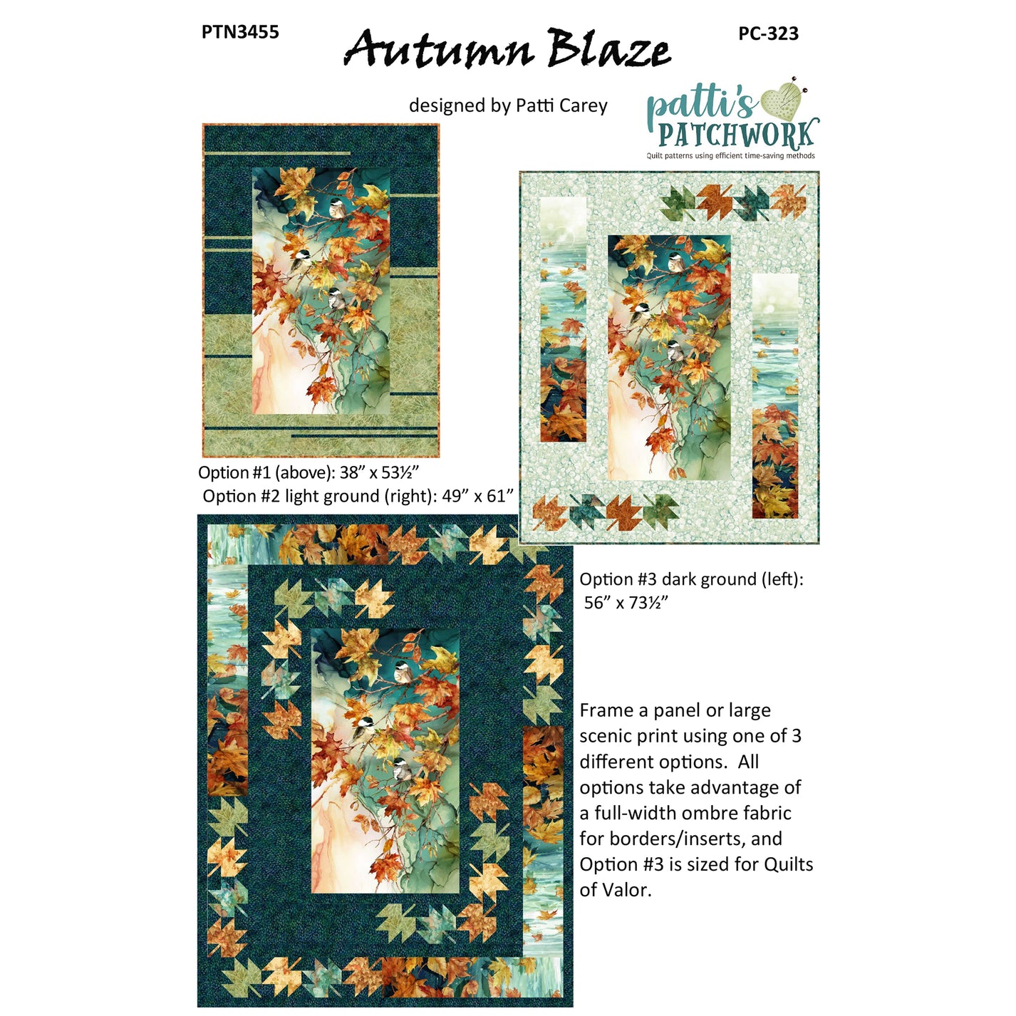 Autumn Blaze Quilt PC-323e - Downloadable Pattern – QuiltWoman.com
