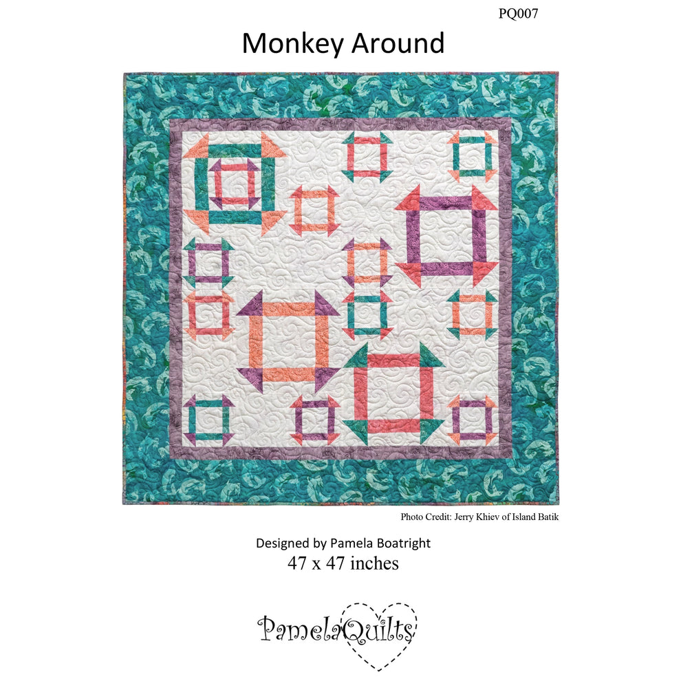 Monkey Around Quilt PQ-007e - Downloadable Pattern – QuiltWoman.com