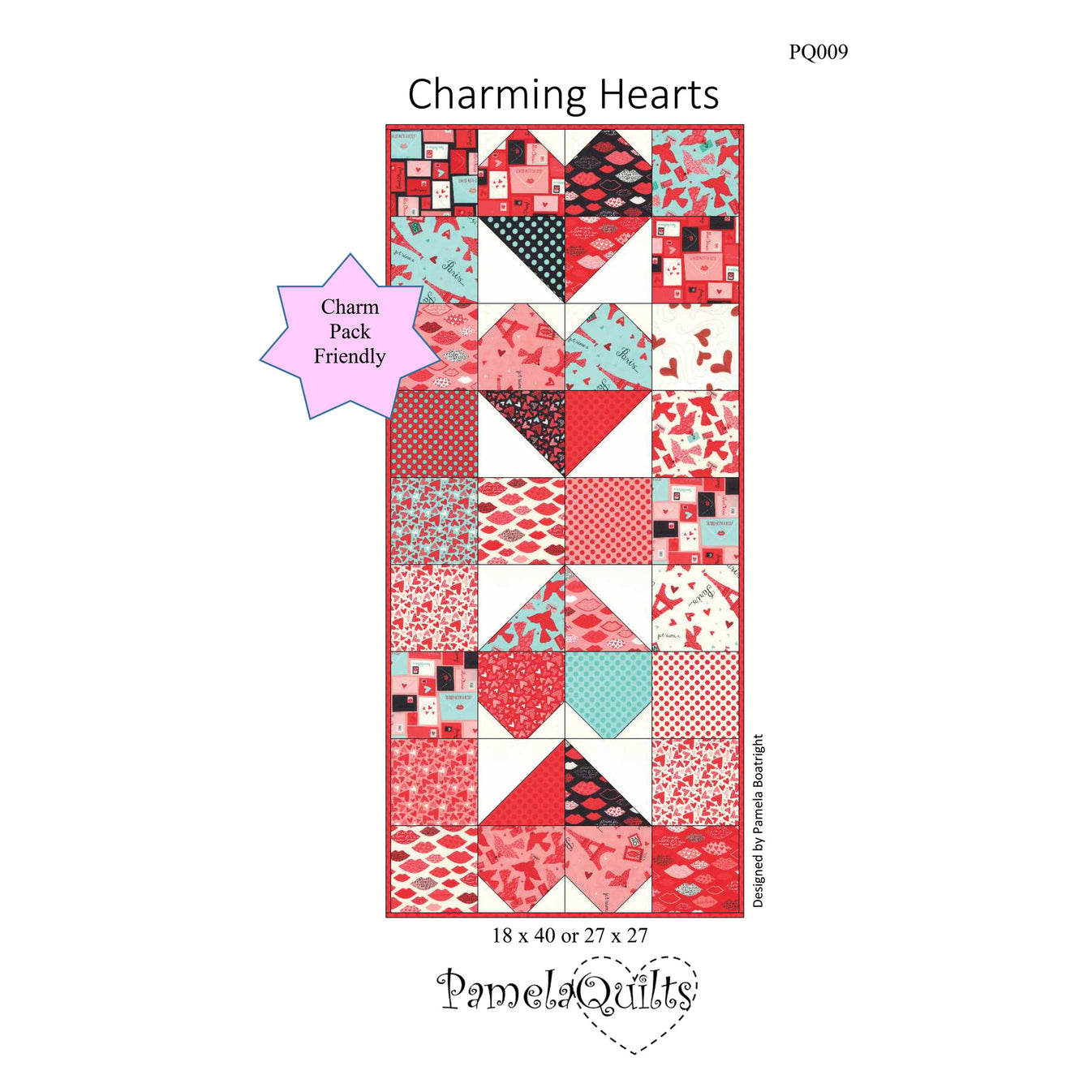 Charming Hearts Quilt PQ-009e - Downloadable Pattern – QuiltWoman.com