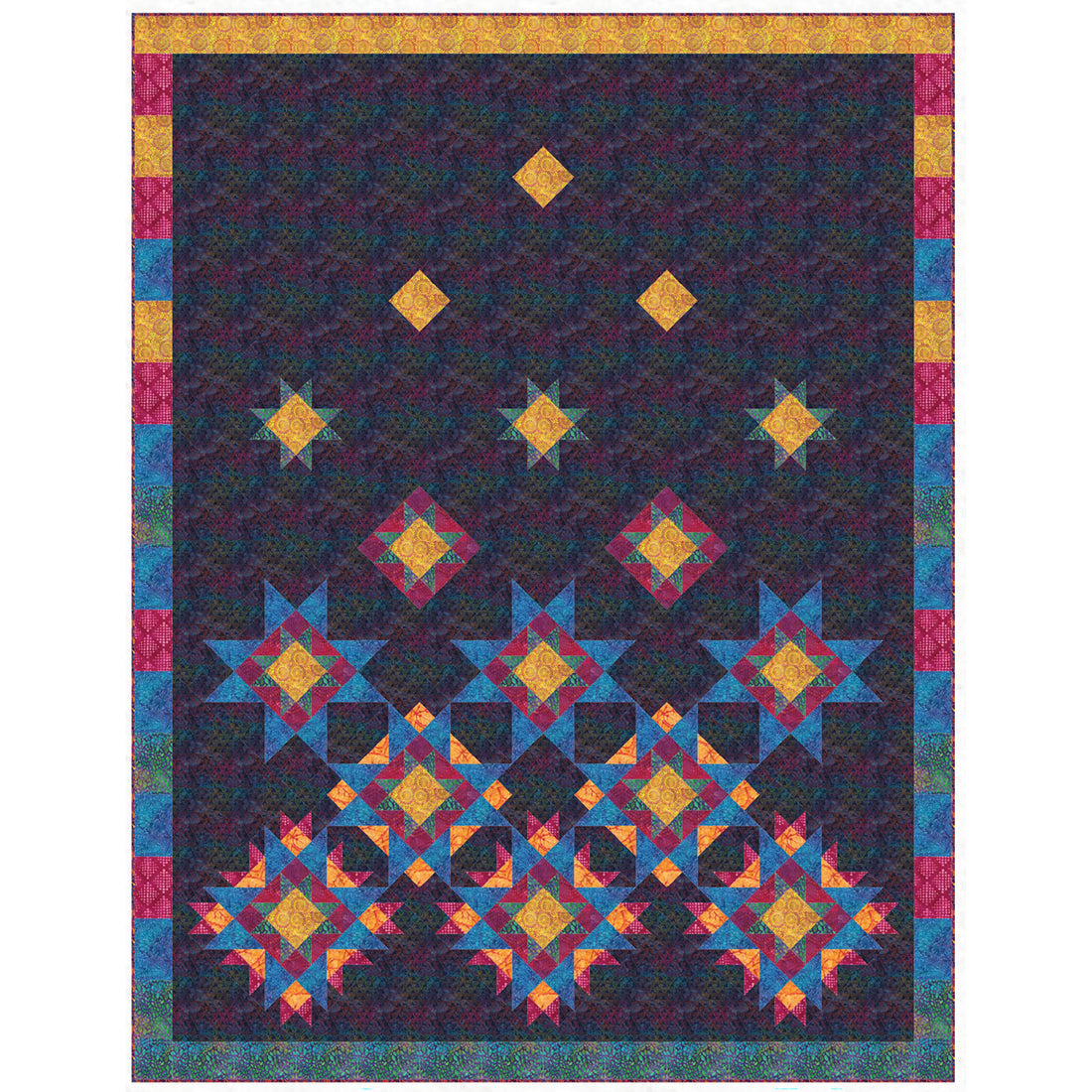 Falling Stars Quilt QN-045e - Downloadable Pattern – QuiltWoman.com