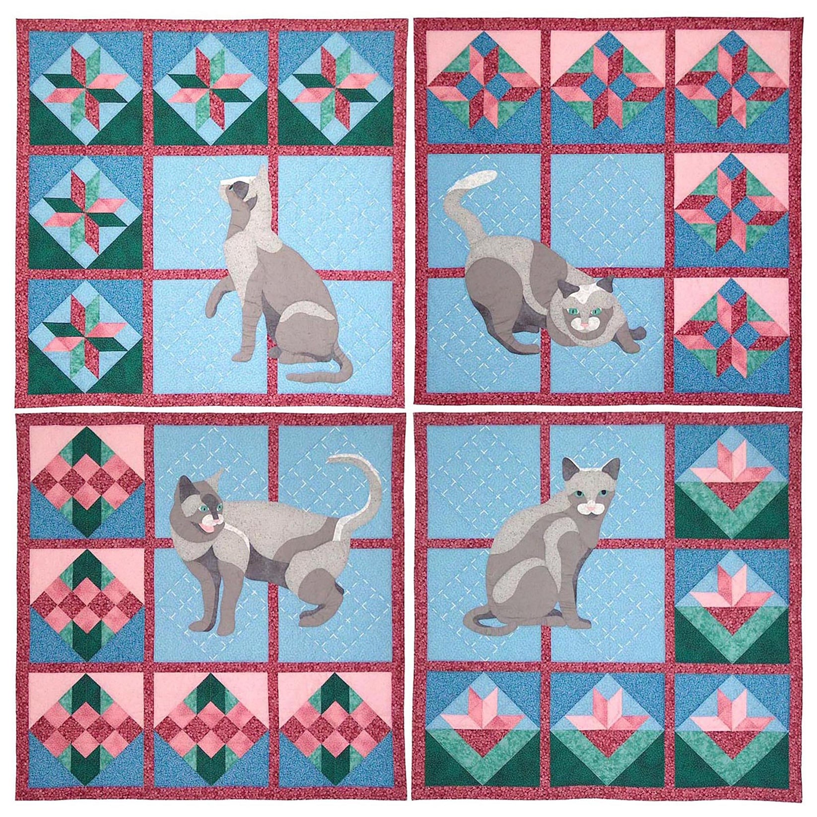 Kitty at Play Quilt SCN-2041e - Downloadable Pattern – QuiltWoman.com