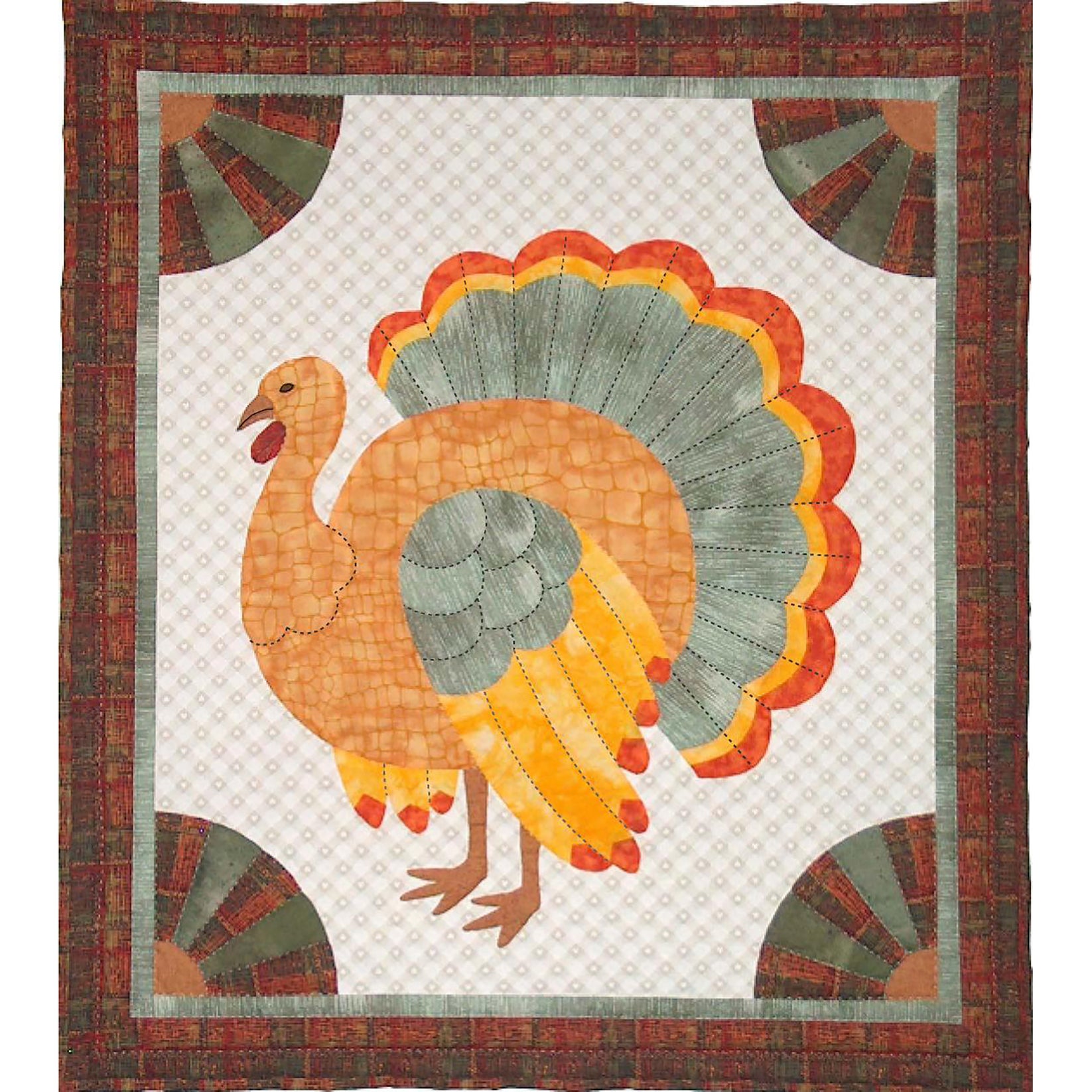 Fall Fans & Feathers Quilt SCN-2045e - Downloadable Pattern ...