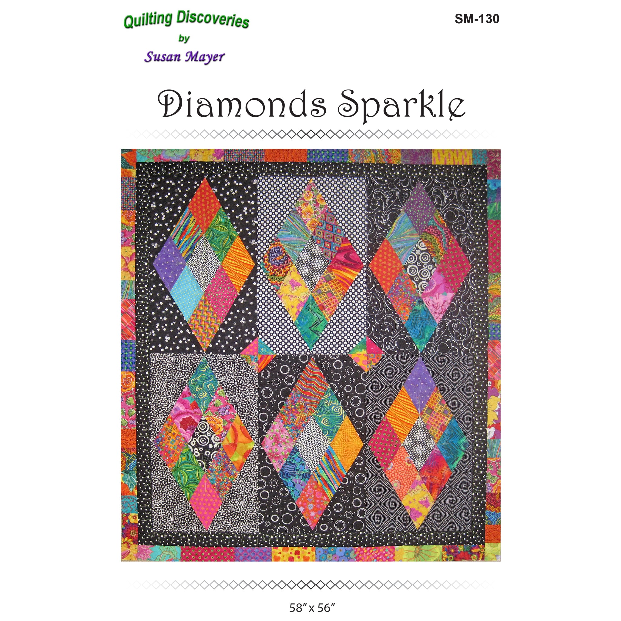 Diamonds Sparkle Quilt SM-130e - Downloadable Pattern – QuiltWoman.com