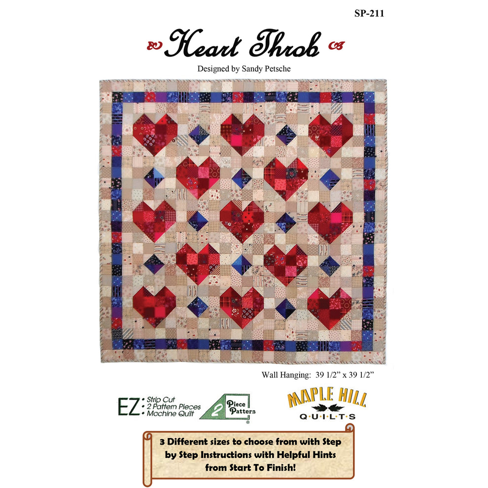 Heart Throb Quilt SP-211e - Downloadable Pattern – QuiltWoman.com