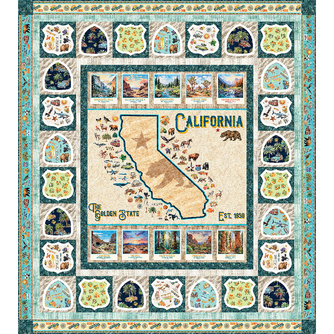 Golden State Vacay Quilt TWW-1053e - Downloadable Pattern – QuiltWoman.com