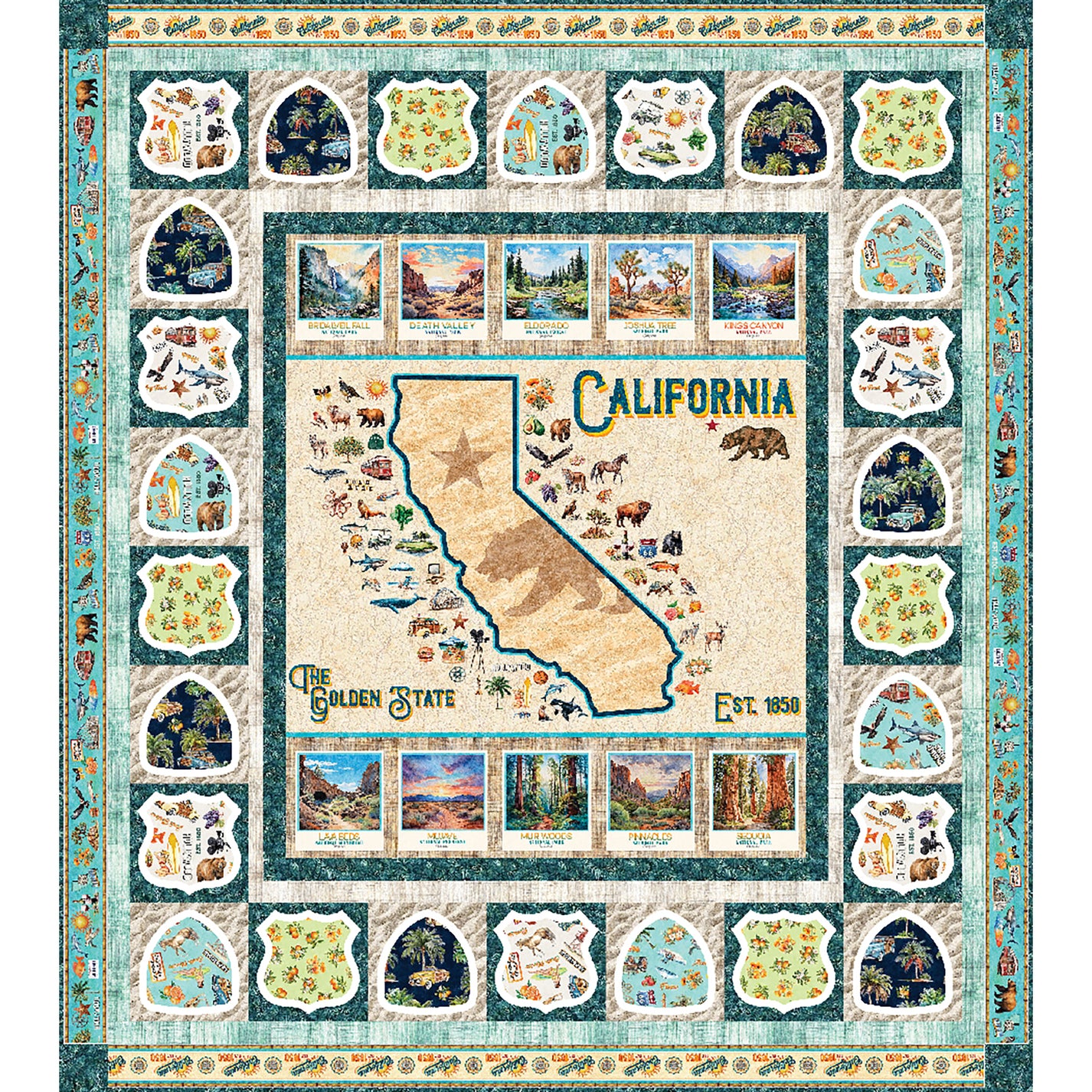 Golden State Vacay Quilt TWW-1053e - Downloadable Pattern – QuiltWoman.com