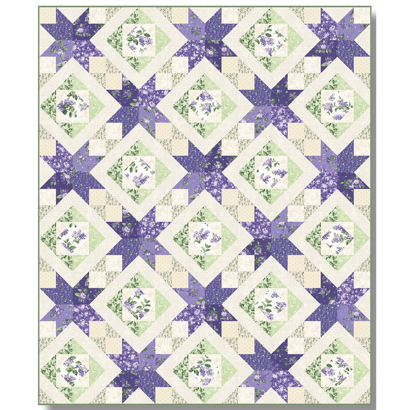 Lovely Lilacs Quilt TWW-1058e - Downloadable Pattern – QuiltWoman.com