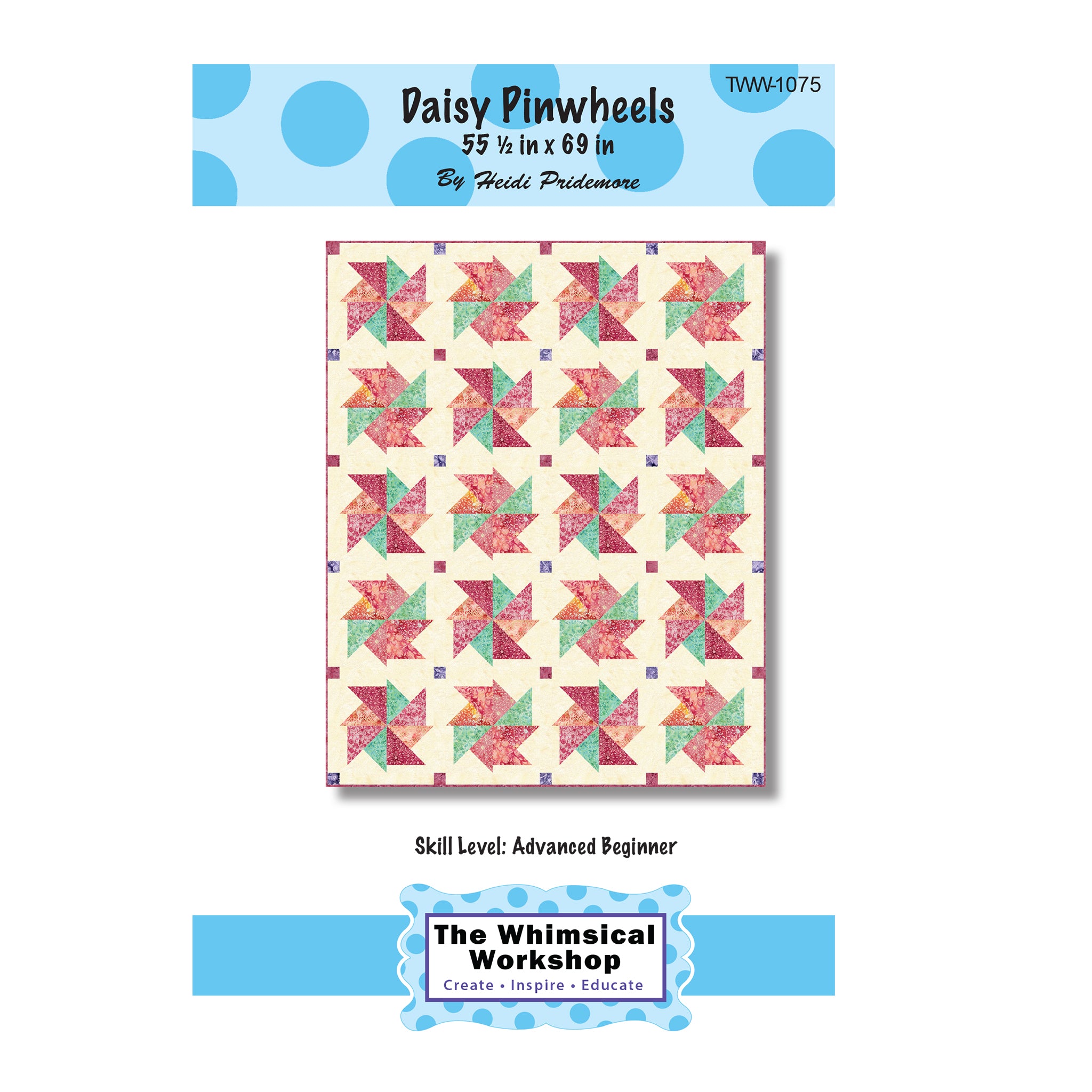 Daisy Pinwheels Quilt TWW-1075e - Downloadable Pattern – QuiltWoman.com