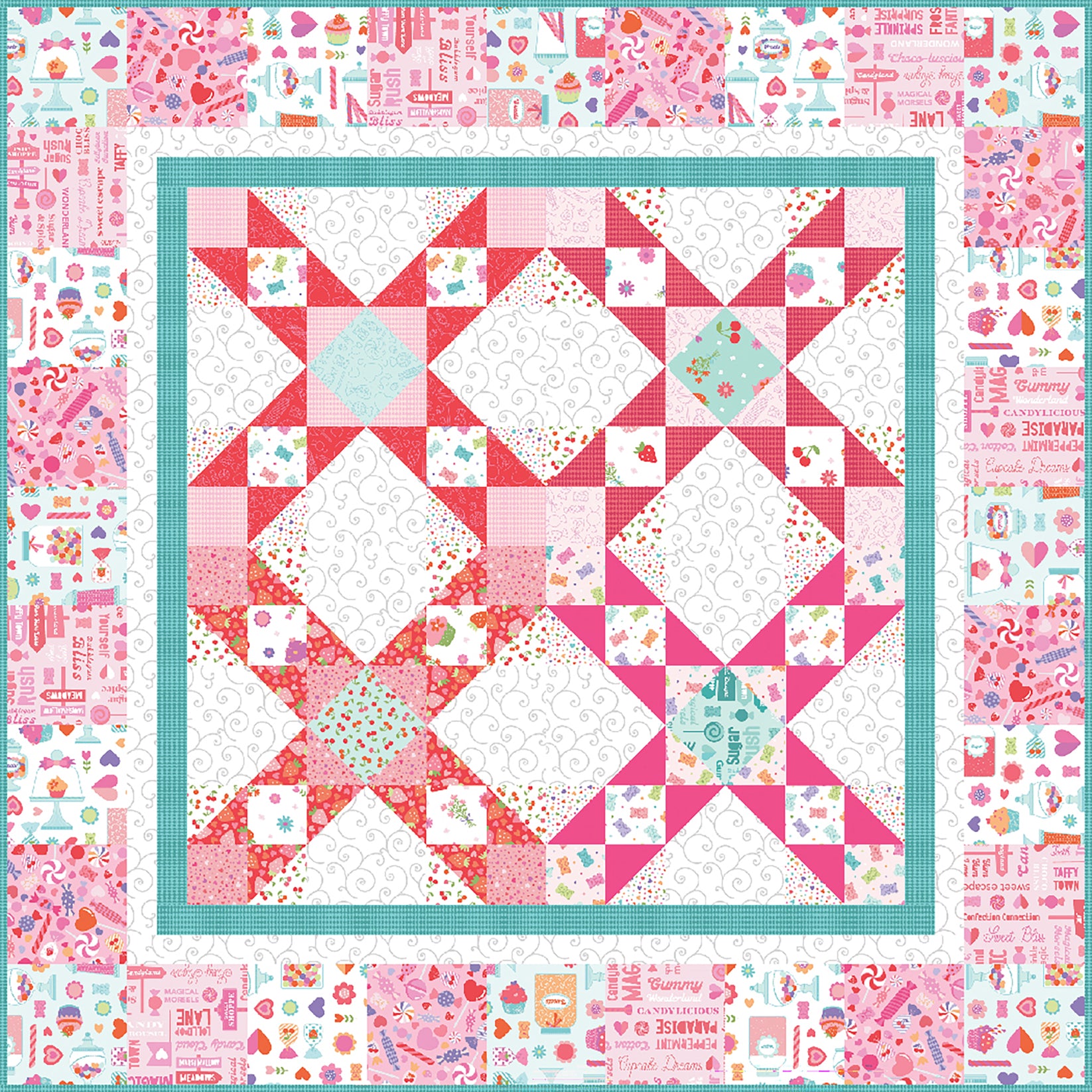 Candy Stars Quilt TWW-1079e - Downloadable Pattern – QuiltWoman.com