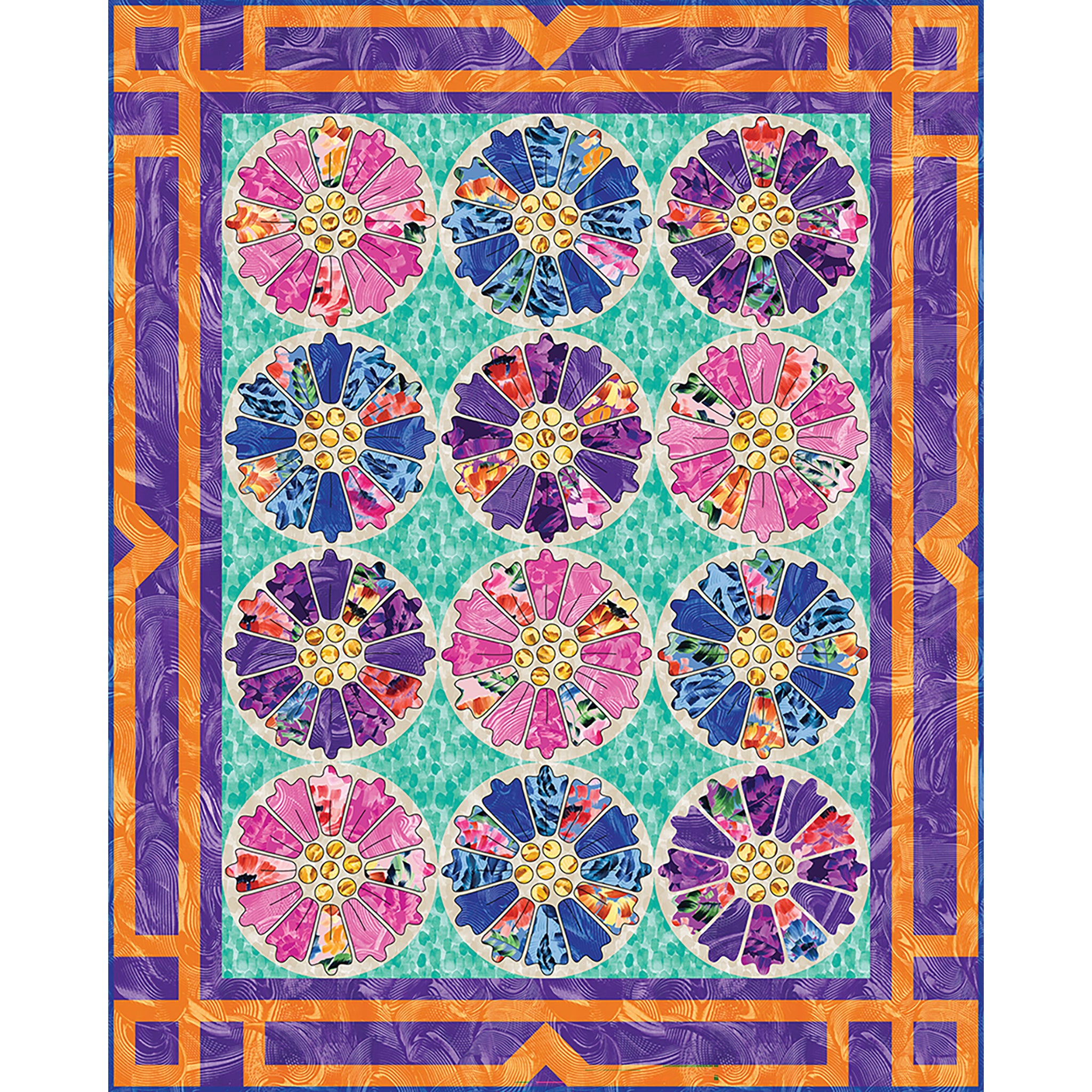 Gilded Petals Quilt Pattern TWW-1144 - Paper Pattern – QuiltWoman.com
