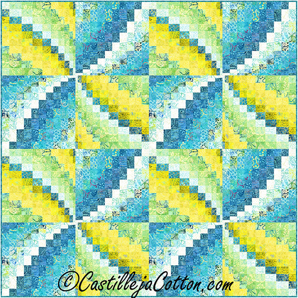 Bargello Pinwheel Splash Quilt Pattern CJC-48677 - Paper Pattern ...