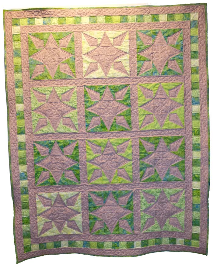 Go Green Quilt Pattern BL2-122 (advanced beginner, lap and throw ...