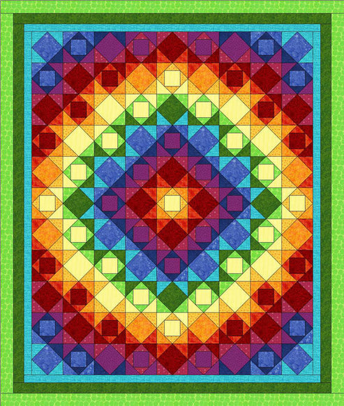 Genesis 9:16 Quilt BL2-123e - Downloadable Pattern – QuiltWoman.com
