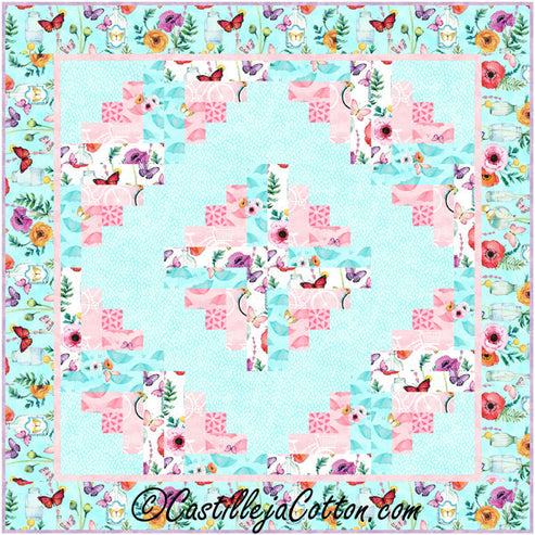 Monet Log Cabin Quilt Pattern CJC-21864 (advanced beginner, wall ...