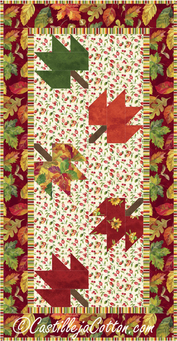 Falling Leaves Quilt Pattern CJC-2462 (advanced beginner, wall hanging ...