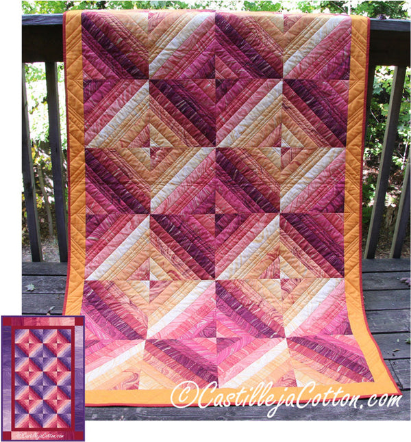 Shadow Play Quilt Pattern CJC-4743 (intermediate, lap and throw, twin ...