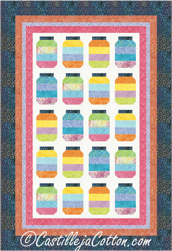 Candy Jars Quilt Pattern CJC-48781 (intermediate, lap and throw ...