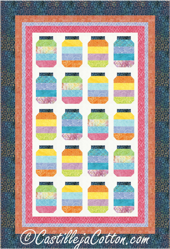 Candy Jars Quilt Pattern CJC-48781 (intermediate, lap and throw ...