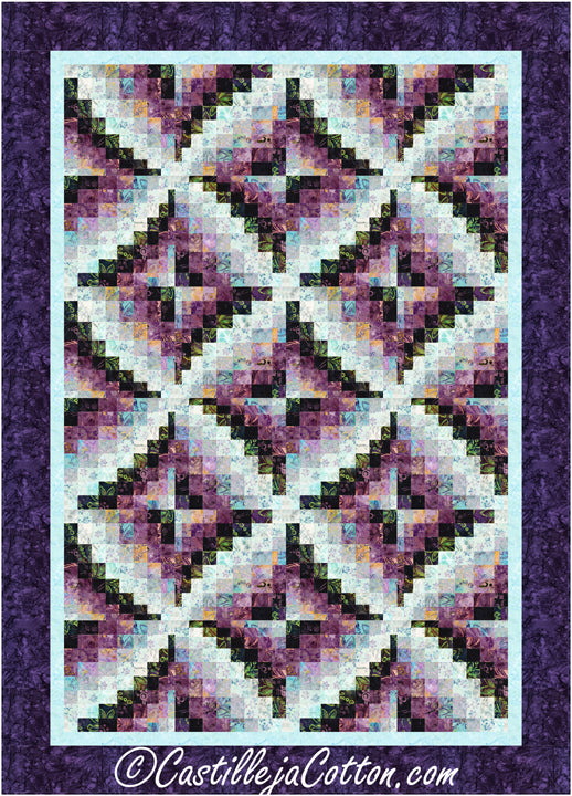Bargello Windmills Quilt Pattern CJC-52224 (intermediate, twin ...
