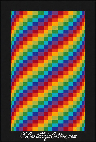 Rainbow Waves Quilt Pattern CJC-54682 (intermediate, lap, throw ...